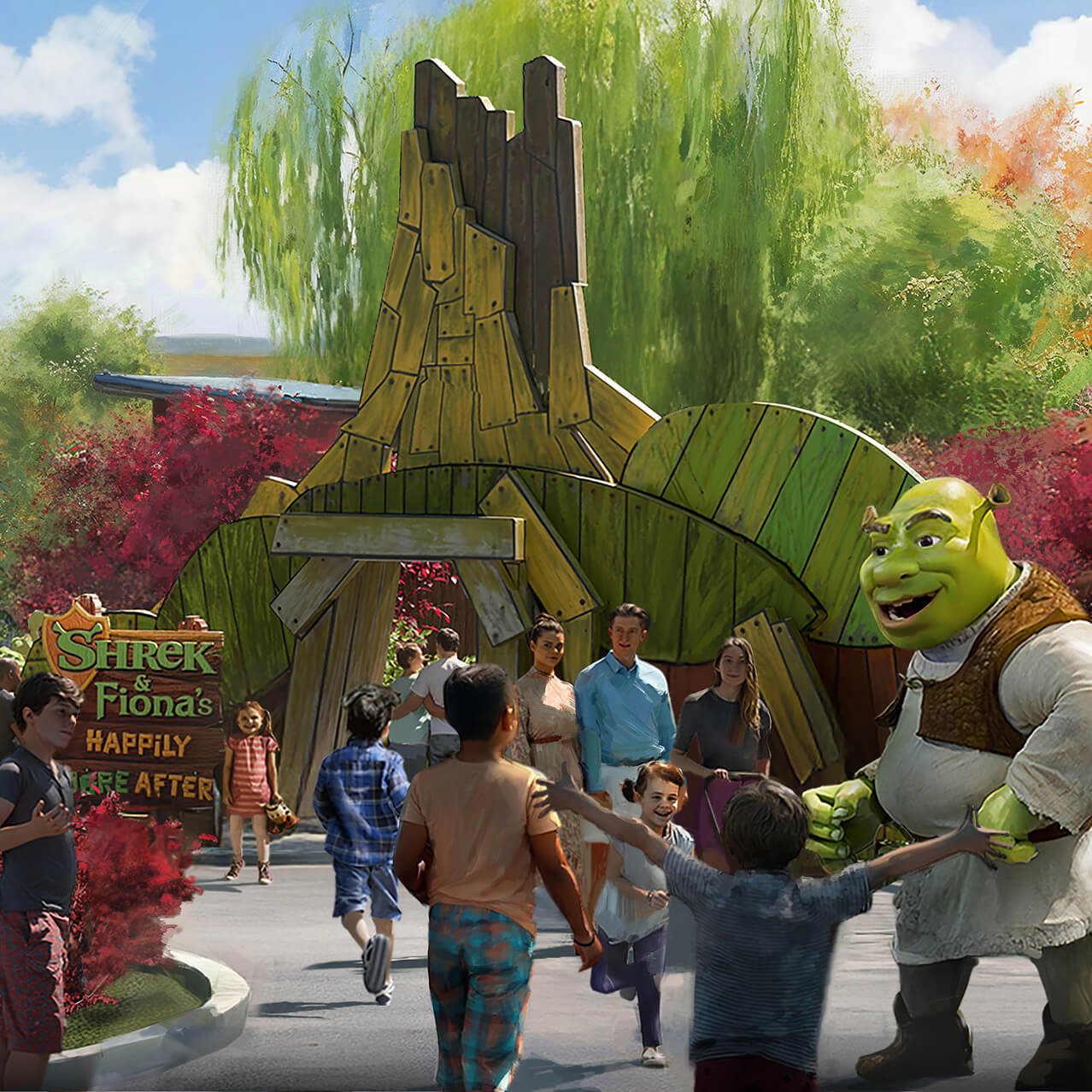 DreamWorks’ Shrek’s Swamp at Universal Kids Resort