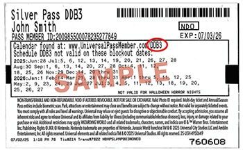 Blockout Calendars - Universal Studios Hollywood